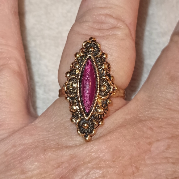 Sarah Coventry | Jewelry | Sarah Coventry Vintage Golden Bronze Red ...